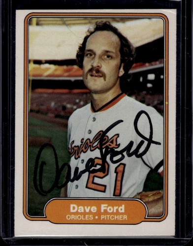 1982 Fleer #166 Autographed Dave Ford Trading Card | eBay