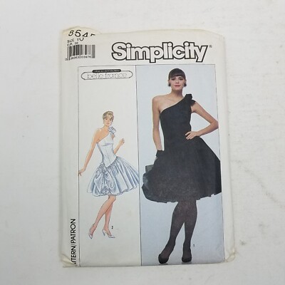 Simplicity Belle France Sewing Pattern 8545 One Shoulder Poof Dress ...