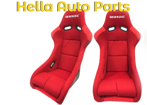 Bride Zeta II Red Cloth Low Max Vios JDM Bucket Racing Two Front Seats ...