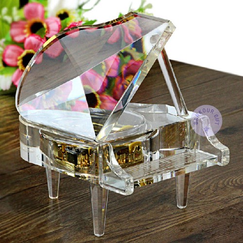 Play "Memory" Crystal Piano Wind up Music Box With Sankyo Musical ...