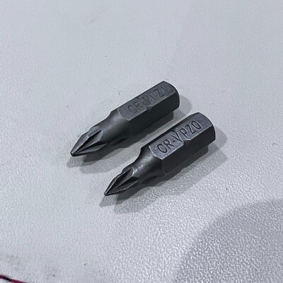 Pozi Cross Head Bit for 1/4" Screw Driver: Set of 1x PZ0 & 1x PZ1 | eBay UK