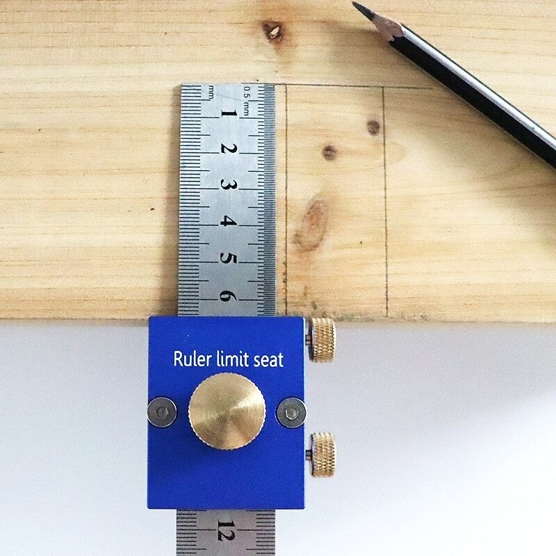 12Inch Scribing Ruler Adjustable 90 Degrees Scale Ruler Measuring ...
