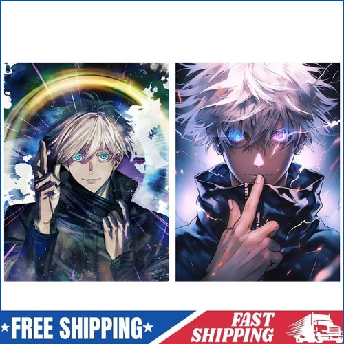 5D DIY Full Round Drill Diamond Painting Satoru Gojo Kit Home Decor Art ...