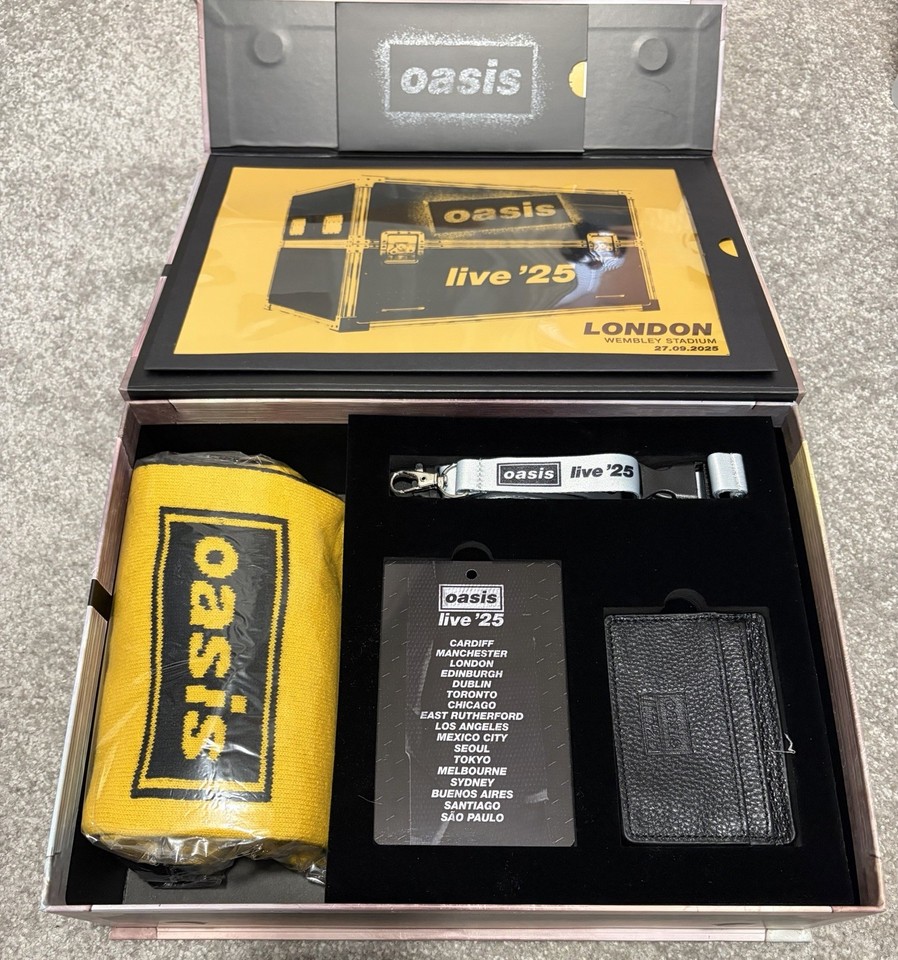 Oasis Live 25 Vip Merchandise Box - Wembley 27.09.25 Limited Edition ...
