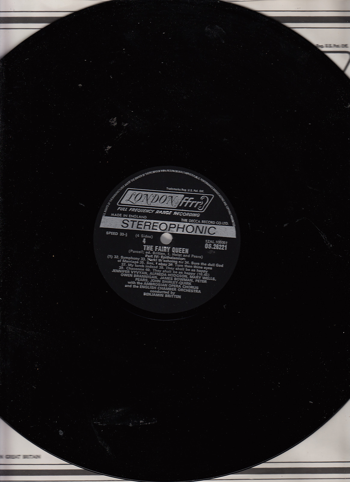 2 LP OPERA BOX SET-1972-THE FAIRY QUEEN-HENRY PURCELL con BENJAMIN ...
