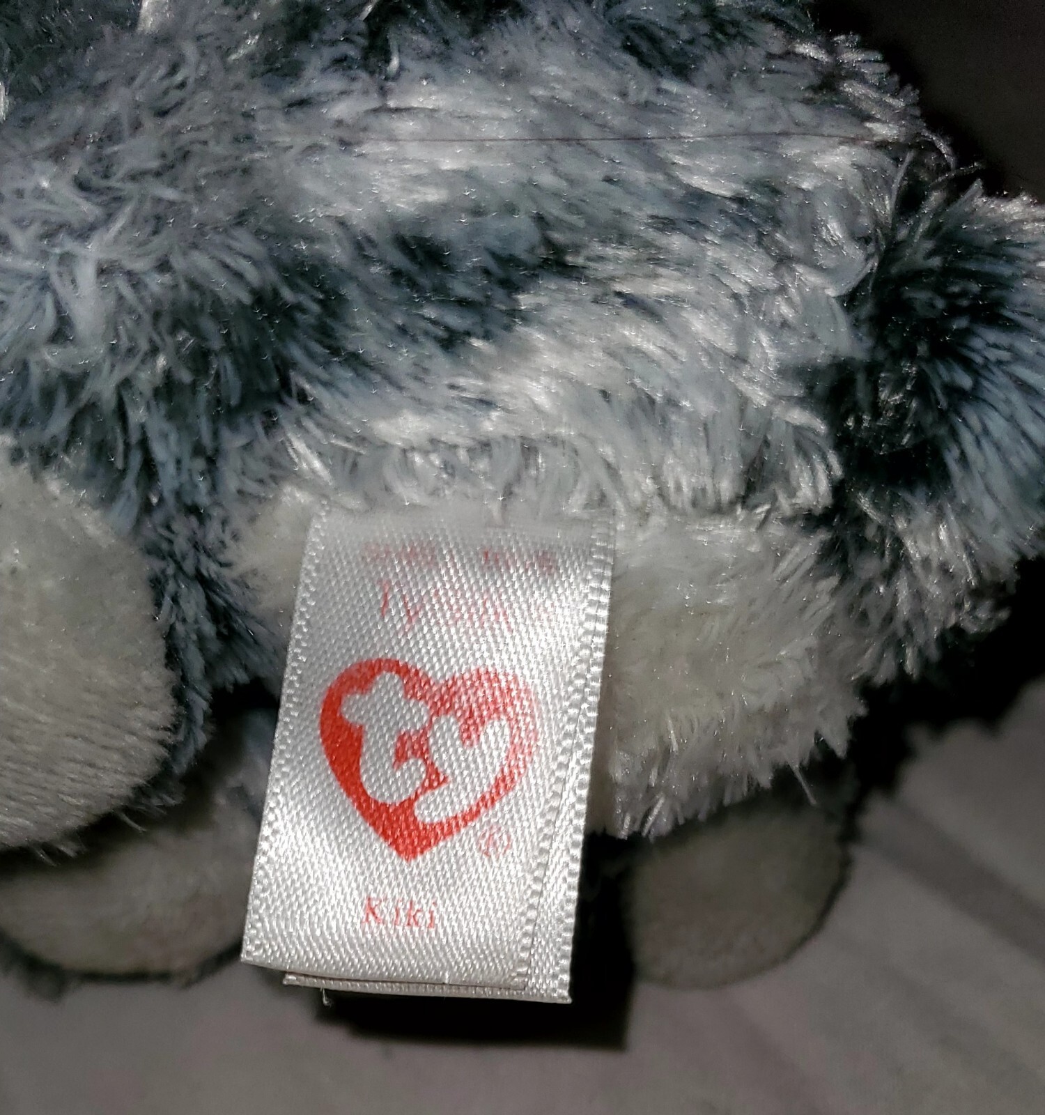 TY Silk Beanie Boos KIKI the Grey Tabby Cat Kitten Plush 6" Stuffed ...