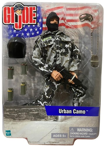GI Joe Urban Camo Vintage 2001 12" Action Figure NEW Nice! Camouflage ...
