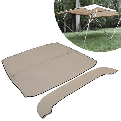 3 Bow 67''-72'' Bimini Boat Top Roof Cover Canopy Sun Shade With Boot ...