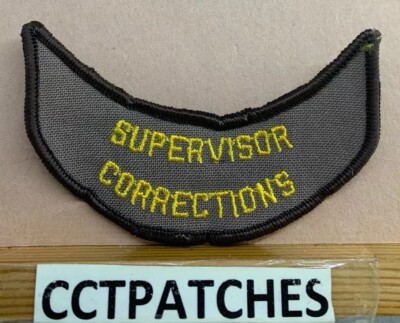 MACOMB COUNTY, MICHIGAN SHERIFF SUPERVISOR CORRECTIONS ROCKER PATCH MI ...