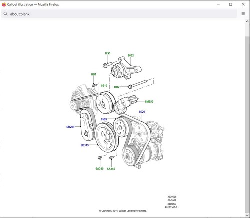 GENUINE LAND ROVER DRIVE BELT TENSIONER LR4 RANGE ROVER SPORT DISCOVERY ...