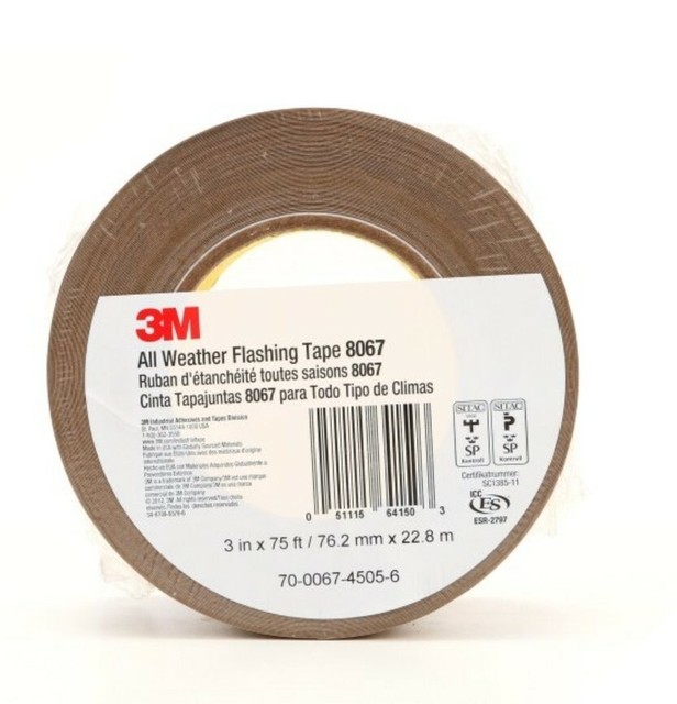 3M 8067 4" x 75' All Weather Flashing Tape - Tan for sale online | eBay
