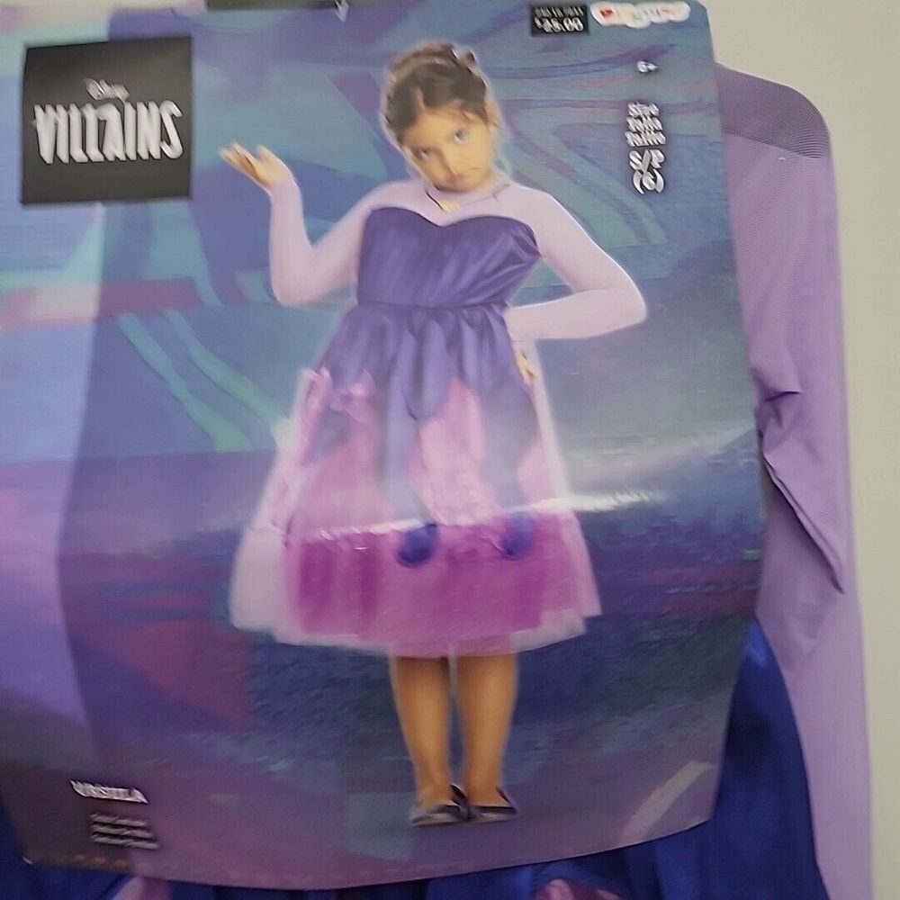 Ursula Child Girls Costume NEW Disney Villains Little Mermaid Size ...