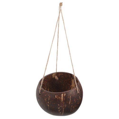 Coconut Shell Hanging Flower Pot Container Type Flowerpot Indoor ...