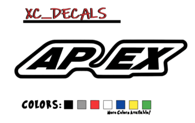 APEX Wheels (x2) PAIR Decal Sticker Graphics Logo Race JDM Forged | eBay