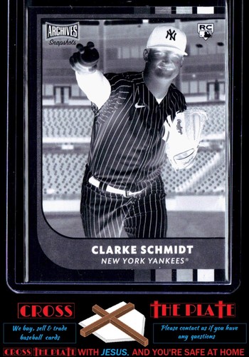 1-2021 Topps Archives Snapshots RC Negative Inverse Clarke Schmidt NYY ...