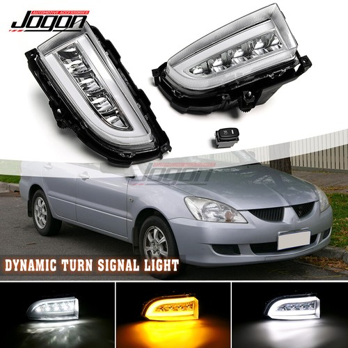 LED Front Bumper DRL Daytime Running Light Lamp For Mitsubishi Lancer ...