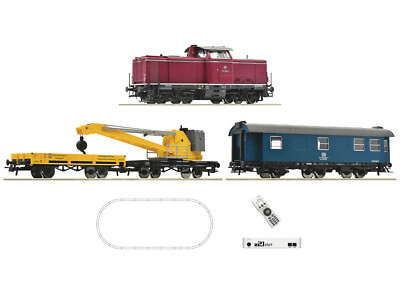 Roco DB BR211 Diesel Rail Crane Starter Set IV (DCC-Fitted) HO Gauge ...