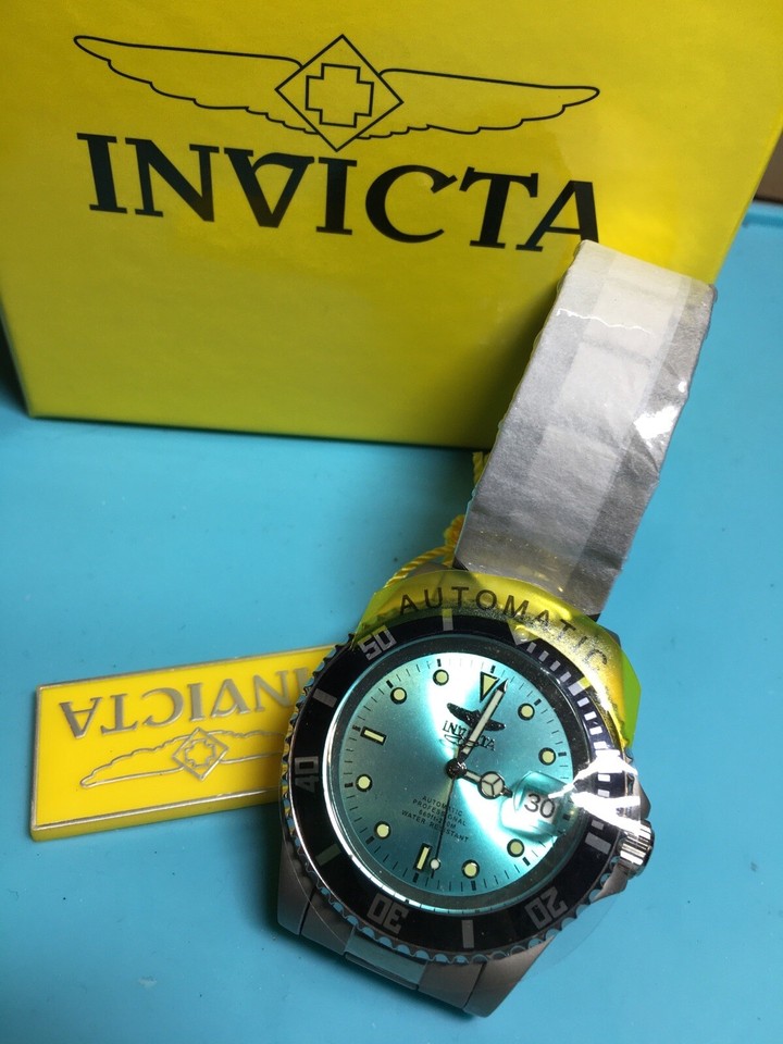 INVICTA TITANIUM PRO DIVER SEIKO NH35A AUTOMATIC 200M 40MM TURQUOISE ...