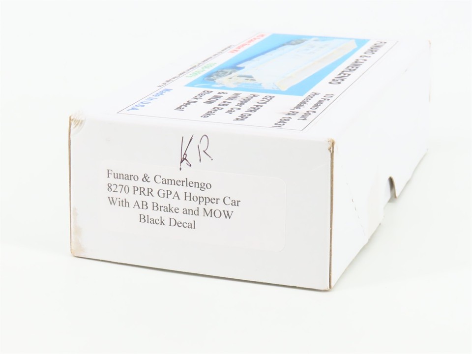 HO Scale Funaro & Camerlengo 8270 PRR Pennsylvania 4-Bay Hopper #489266 ...