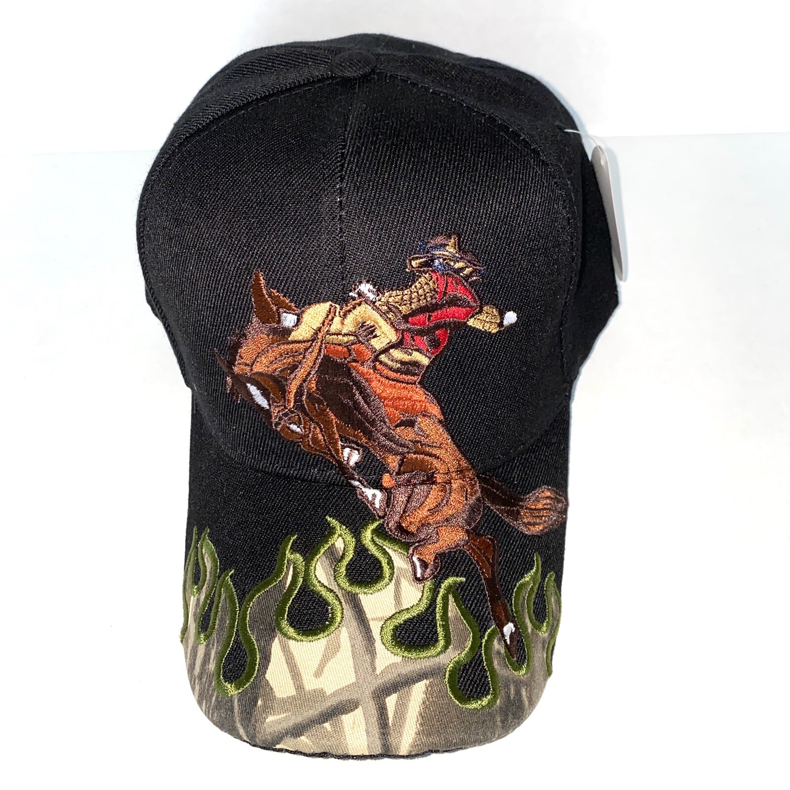 Rodeo Cowboy Bucking Horse Bronc Truckers Hat Sport Cap Caballo Gorra ...