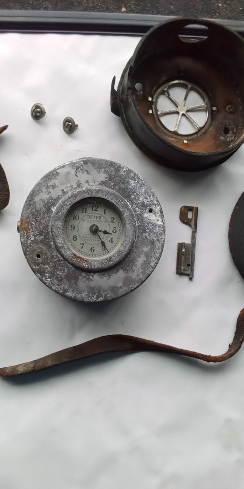 Detex Newman Watchman Security Guard Time Clock With Straps key- NO ...