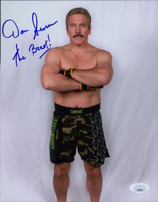 Dan The Beast Severn Signed NWA WWF Wrestling 8x10 Glossy Photo JSA ...