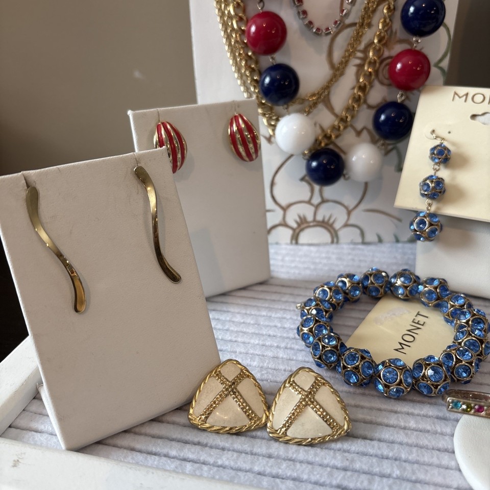 Vintage To Now Jewelry Lot, Monet With Tags Necklace Bracelets Rings | eBay