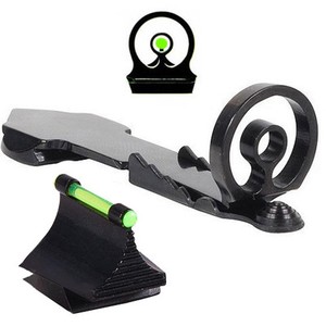 Muzzleloader BullsEye GREEN Fiber Optic Sight Set for barrel cut ...