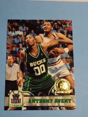 Anthony Avent Milwaukee Bucks 1993-94 Hoops - Fifth Anniversary Gold ...