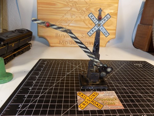 O-gauge Marx 438 Operating Crossing Gate & crossbuck tested (S060511 ...