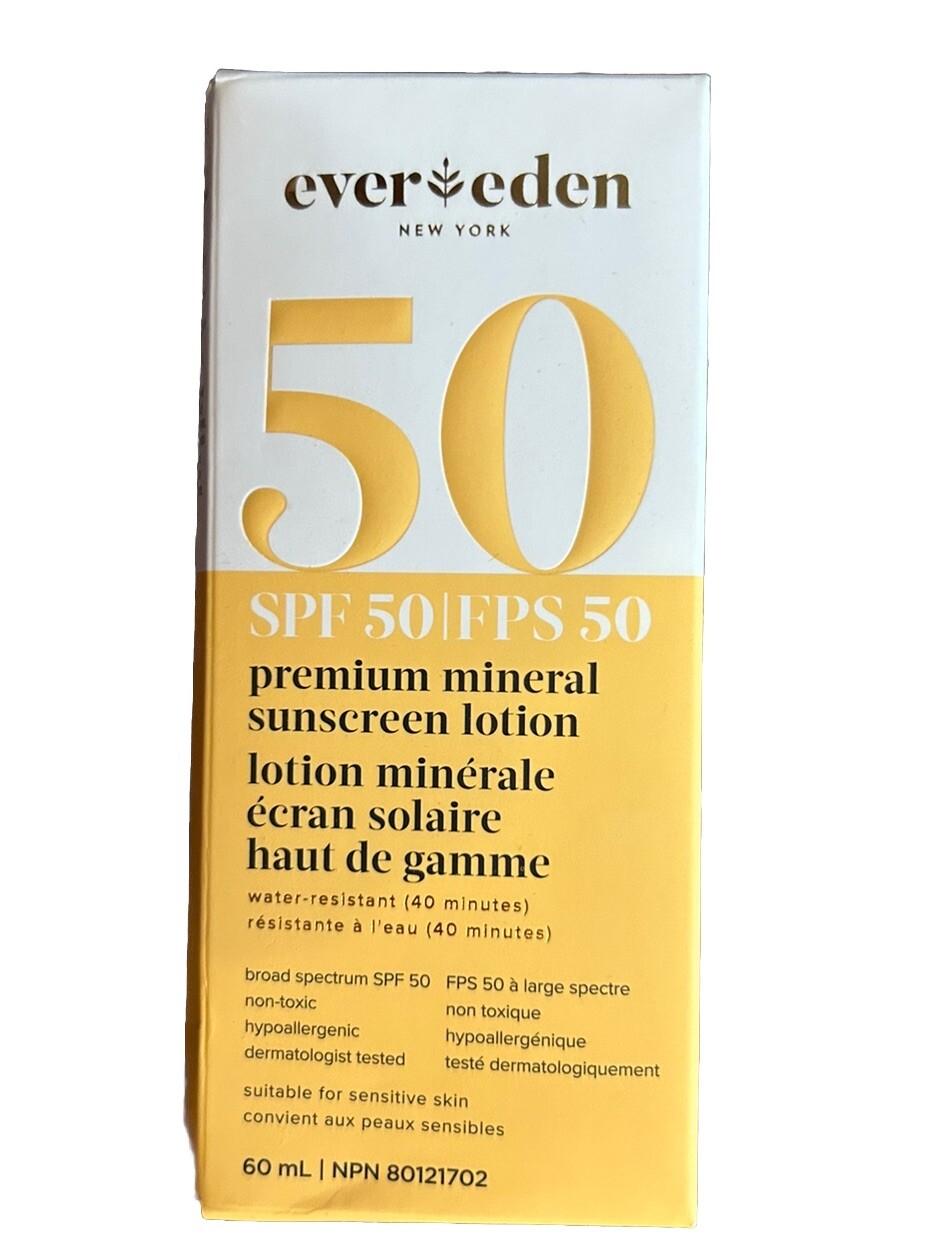 Ever&Eden Sunscreen SPF 50 Premium Mineral Sunscreen Lotion, BNIB | eBay