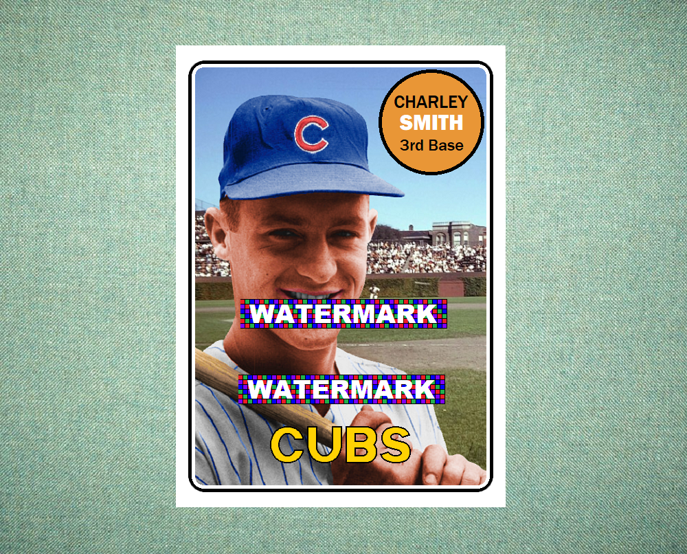 Charley Smith Chicago Cubs 1969 Style Custom Baseball Art Card | eBay