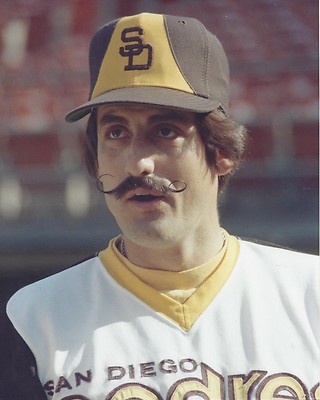 8x10 photo baseball Rollie Fingers San Diego Padres cir. 1980 handlebar ...