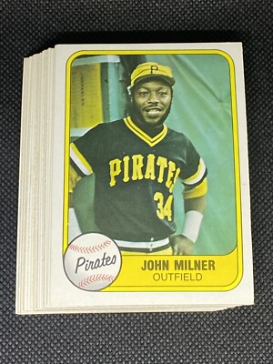 John Milner Pittsburgh Pirates New York Mets 1981 Fleer #386 20 Card ...