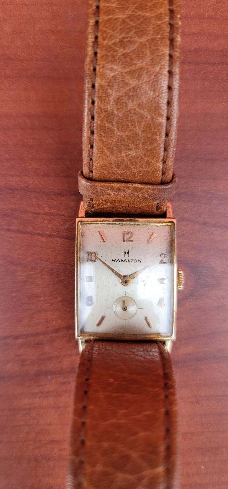 VINTAGE HAMILTON SQUARE SUB SECONDS WATCH | eBay