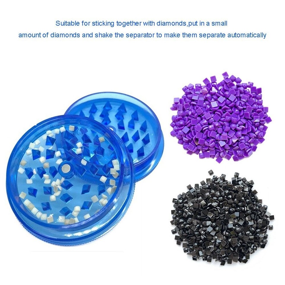 Blue Round Square Drills Diamonds Divider For Adults | eBay