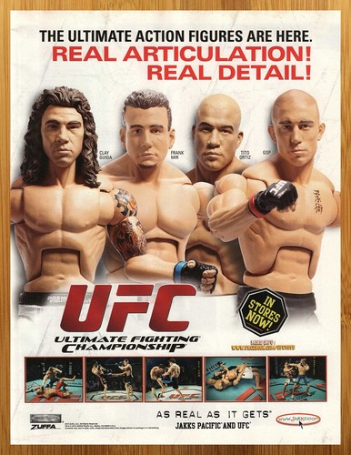 2010 UFC Ultimate Fighting Action Figures Print Ad/Poster MMA Tito ...