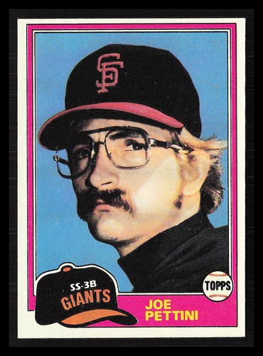 Joe Pettini 1981 Topps #62 San Francisco Giants Rookie | eBay