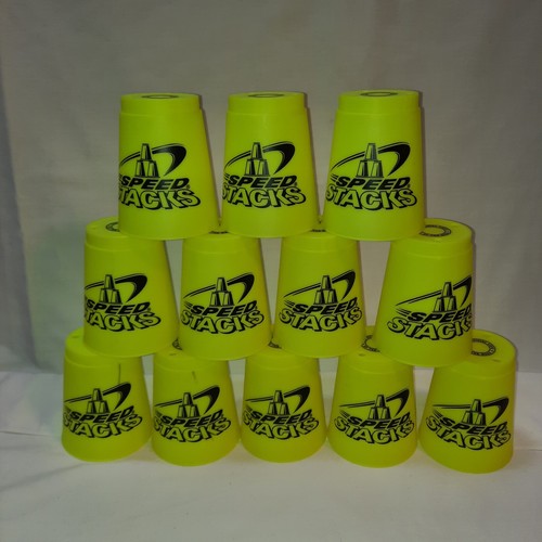 Speed Stackers 12 Official WSSA Sport Yellow Stacking Cups Plus Bag | eBay