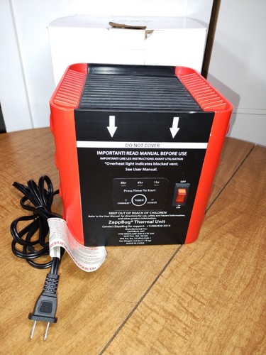 Zappbug Ceramic Fan Heater Bed Bug Exterminating Heater PTC-150G / Open ...