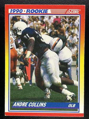 1990 Score #630 Andre Collins RC Penn State Nittany Lions | eBay