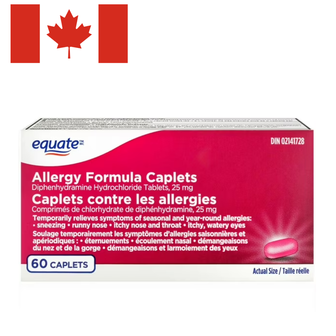 Equate Allergy Formula Caplets, 60 Caplets | eBay