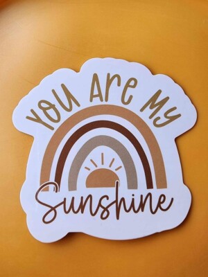 Trendy easy peel vinyl sticker for tumbler, water bottle, laptop, books ...