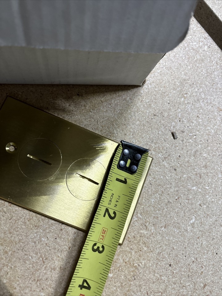 Lew Electric SWB-2 BRASS Recessed Floor Plate w/Box 1-15amp (8) | eBay