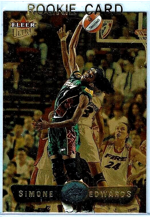 SIMONE EDWARDS 2002 Fleer Ultra WNBA Gold Medallion Parallel RC #96🏀 ...