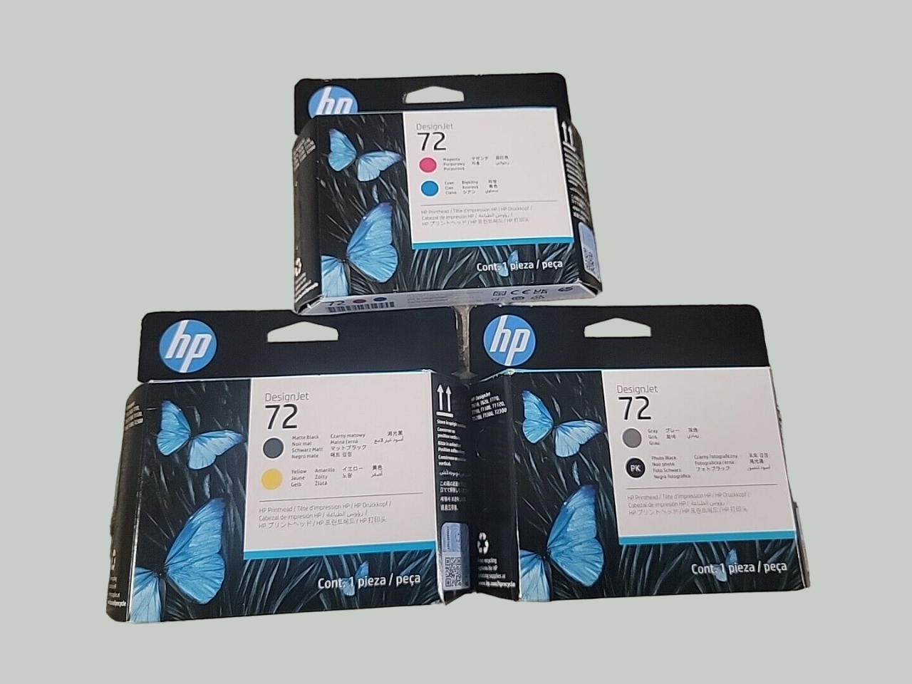 HP 72 PRINTHEAD DESIGNJET C9380A, C9383A AND C9384A SET OF 3 EXP 2025 ...