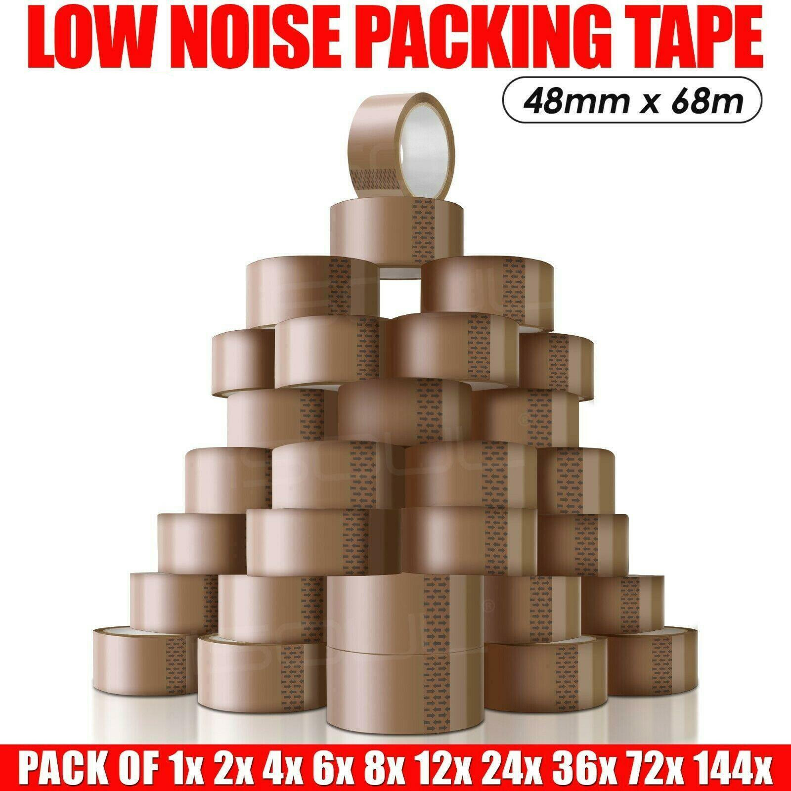 Strong Brown Tape Buff Parcel Packing Box Sealing Tape 48MM X 66M Low ...
