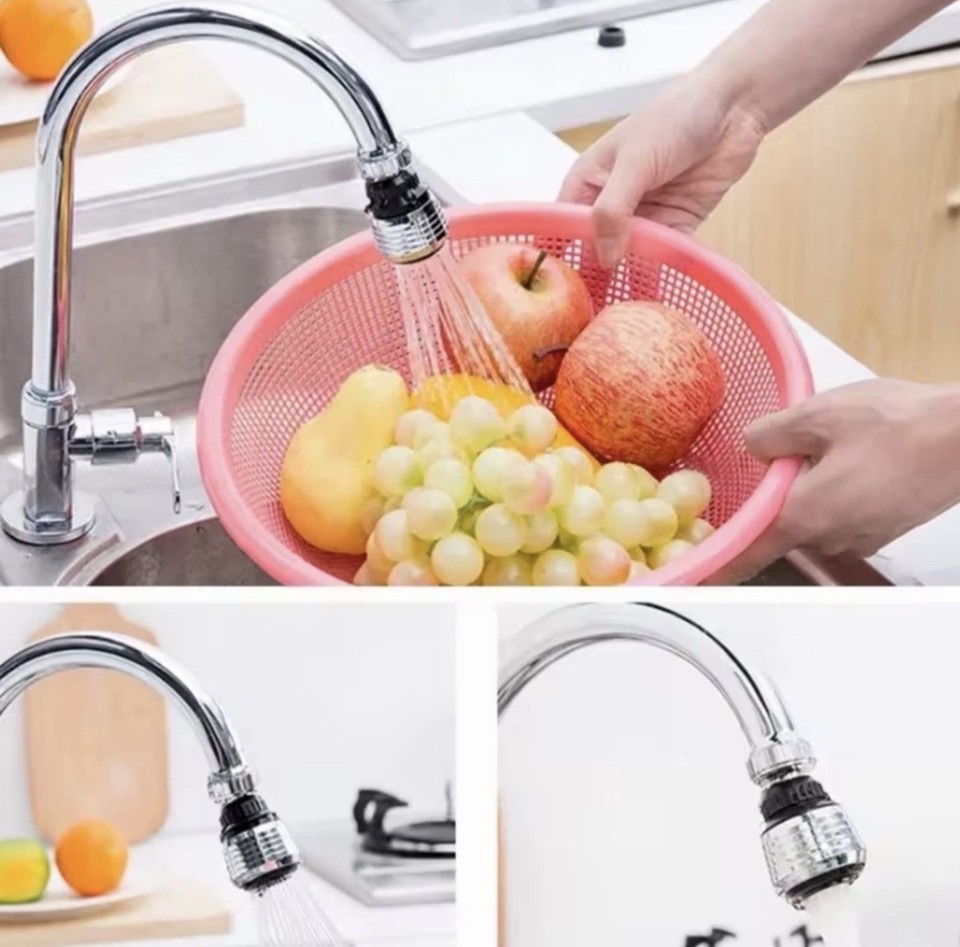 360° Rotate Swivel Water Saving Tap Aerator Diffuser Faucet Nozzle ...