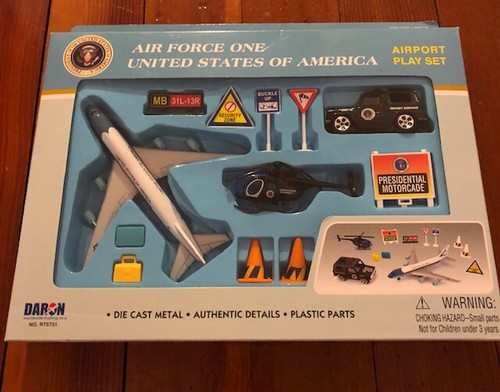 DARON DIECAST METAL AIR FORCE ONE AIRPLANE AIRPORT PLAY SET TOYS AGES 4 ...