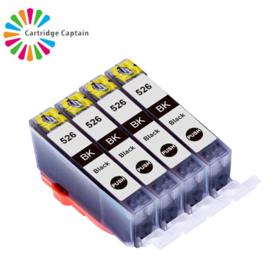 4 Black Ink Cartridges for Canon IP4800 MG5200 MG5150 MG6220 MG5350 ...